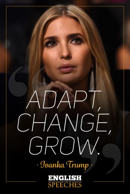 Ivanka Trump Speech: Think Big Again - English Speeches